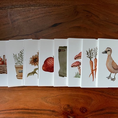 Nature Alphabet Flashcards / Watercolor Alphabet Cards / Homeschool ...