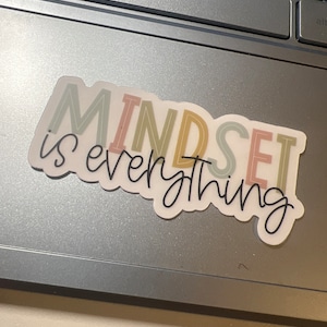 Work Hard Dream Big Sticker Positive Sticker, Motivational Sticker ...