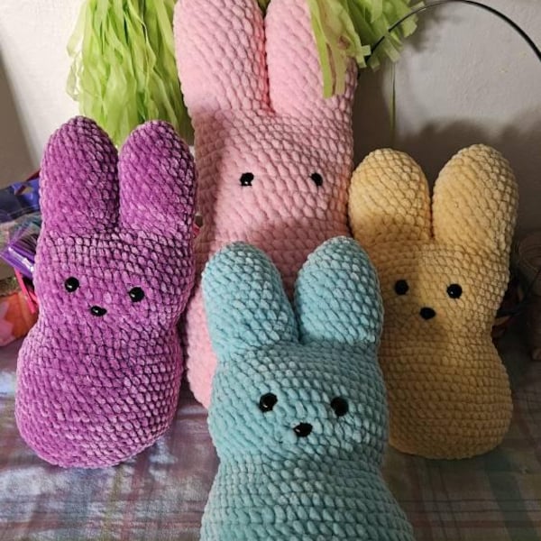Jumbo Peep Bunny, Crochet Pattern, PDF, Digital, Download, Easter ...
