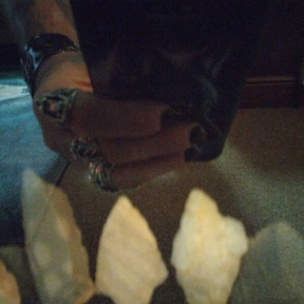 5 Paleo Flint Blade Tool Knife Point Arrowheads Indian Artifact - Etsy