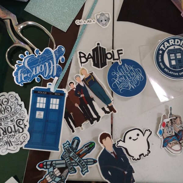 Dr. Who Inspired Sticker Set #1 - Etsy