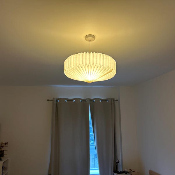 Oval Origami Paper Lampshade - Etsy UK