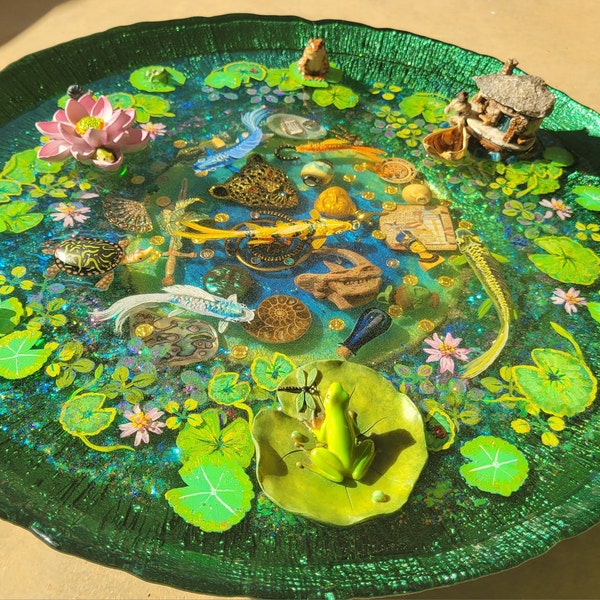 Set of MINIATURE FROG Animal Figurines Figure Tree Frogs Dollhouse ...