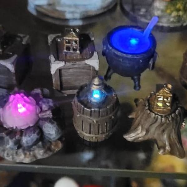 Column With Torch, LED Fantasy Miniatures, Light Effect, Dnd, TTRPG ...