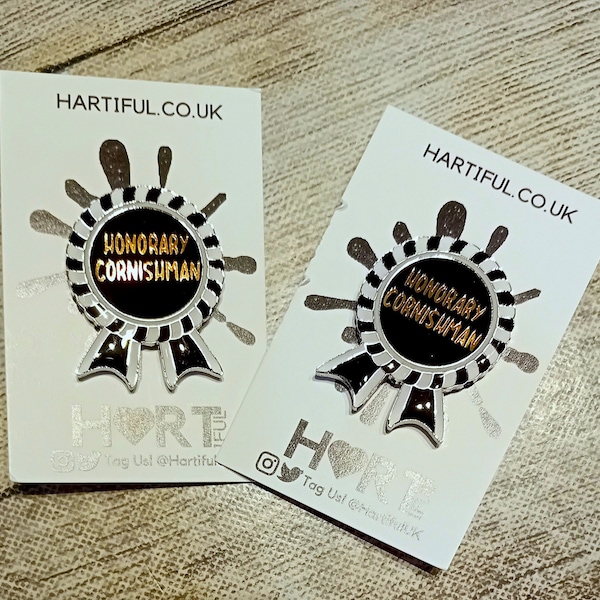 Personalised Design Your Rosette Award Enamel Pin | Customised Pin ...