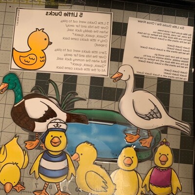 Five Little Ducks Clip Art Set Chirp Graphics - Etsy