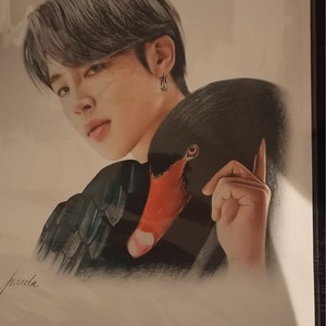 BTS SUGA Pencil Drawing : PRINT From Original Fanart - Etsy