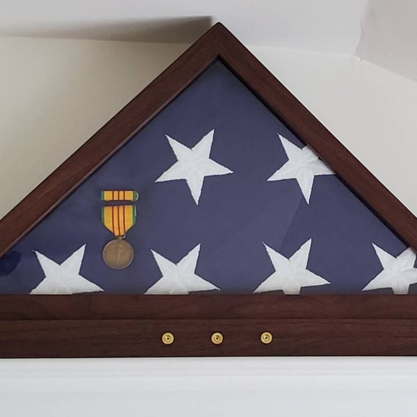 5 X 9.5 Memorial Flag Display Case W/ Embedded Shell Casings - Etsy