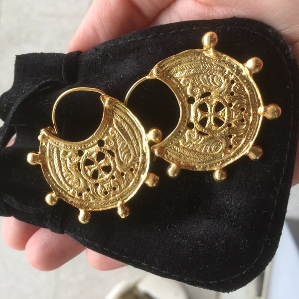 Grecian Golden Age Necklace in 18K Gold-plated Bronze Weave by Ilios ...