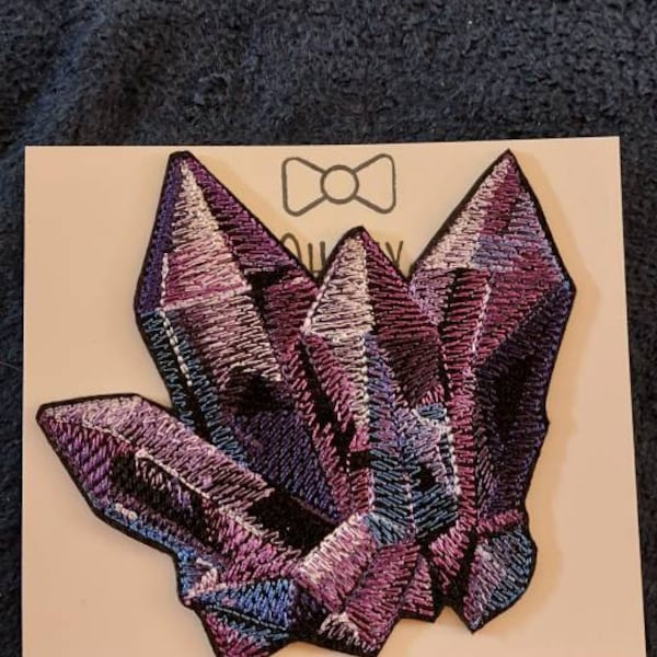 Crystal Iron on Patch, Gems Patch, Iron on Embroidered Patch, Crystal ...