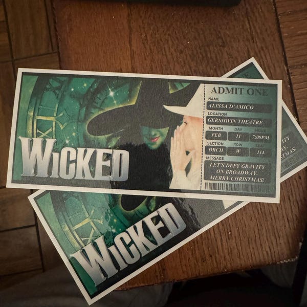 Printable Lion King Musical Theatre Ticket, Personalized Gift Reveal, Editable West End ...