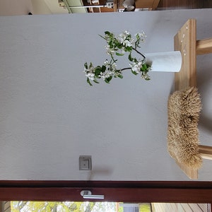 Boho Wooden Clothes Rack, Clothes Hanger, Handmade With Hazel and Solid ...