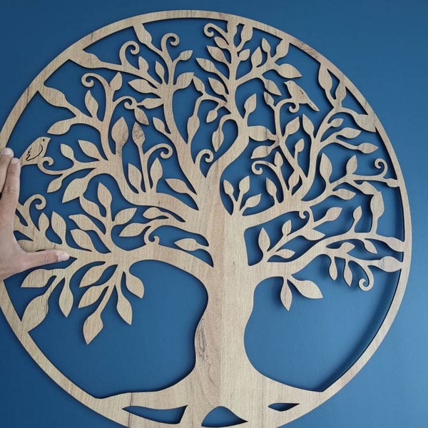 Life Tree Wall Decor Wood Wall Art Wooden Decoration Tree of Life Wood ...