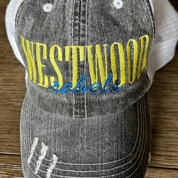 Custom Team Sports Hats, Distressed Hats for Moms, Snapback Hat for ...