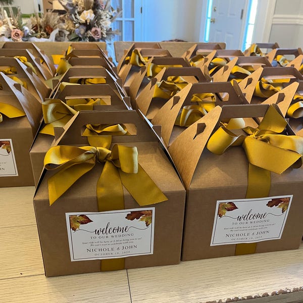 Hydrangea Wedding Welcome Boxes for Hotel Guests Summer Wedding Welcome ...