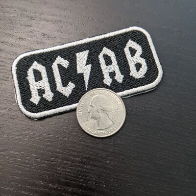 ACAB Classic Rock Metal Label Patch - Etsy