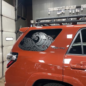 Fits 2010-2024 Toyota 4RUNNER Rear Side Windows Topographic Map Decal ...