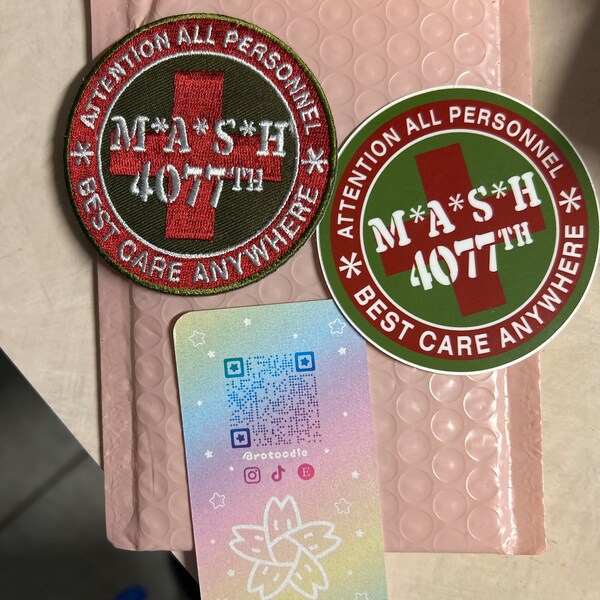 M*A*S*H Best Care Anywhere 4077th Embroidered Patch Medical Unit ...