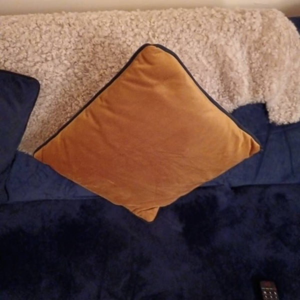 Luxurious Bespoke PIPED Velvet Cushion Covers - Piped Edge - Zipped ...