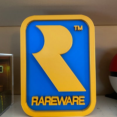 Rareware Logo Video Game Logo Retro 80's / 90's / 3D Printed Signage ...