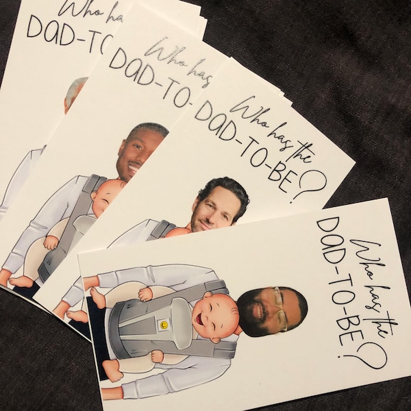 Baby Shower Games, Who Has the Dad, Find the Dad, Baby Shower Game ...