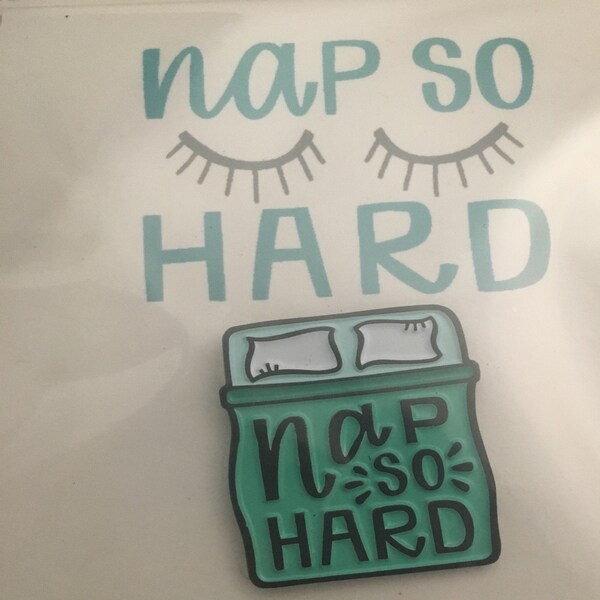 Nap so Hard Enamel Pin - Funny Sleep Pin - Etsy