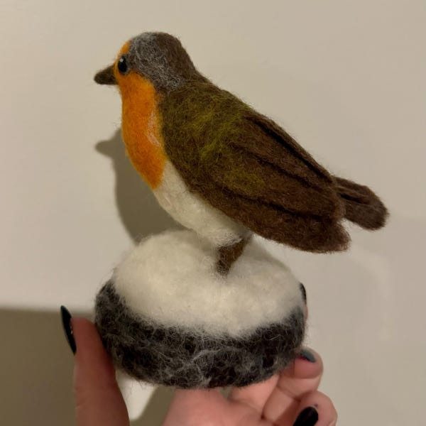 KIT *** ROBYN the ROBIN Needle Felting Kit, Needle Felted Bird ...