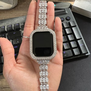 Black on Black Apple Watch Band & or Matching Lab Diamond | Etsy