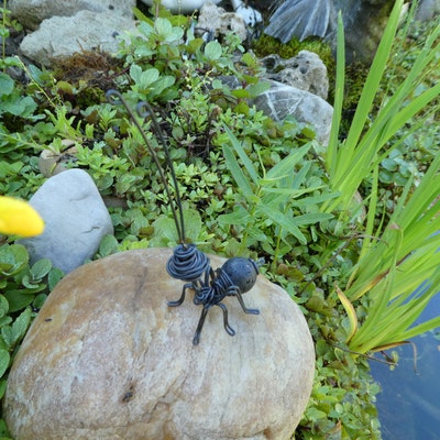 Black and Gold Ant. Ant Sculpture. Centerpiece Decoration. Table ...