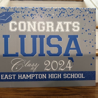 LARGE Graduation Senior Banner 2023 Annual Through the Years Graduate ...