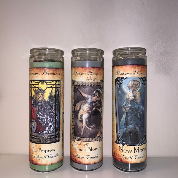 Athena Goddess Altar, Shrine Ritual Candle - Etsy