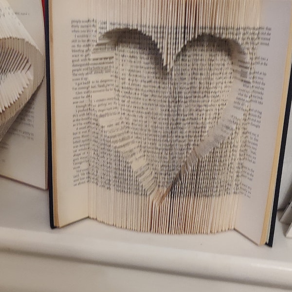 Heart Book Folding Pattern - Valentines Gift - Mothers Day Gift ...