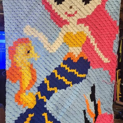 Mermaid C2C 6 Crochet Graphgan Pattern - Etsy