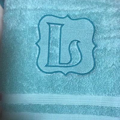 Embossed Monogram Towel Machine Embroidery Designs A-Z Assorted Sizes ...