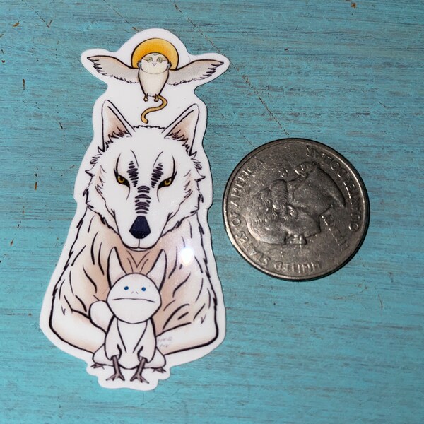 Loth Wolf Loth Cat Morai Vinyl Sticker - Waterproof/decal/glossy - Etsy