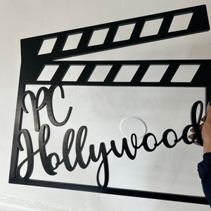 Personalized Hollywood Film Clapper Director's Clapboard Custom Wooden ...