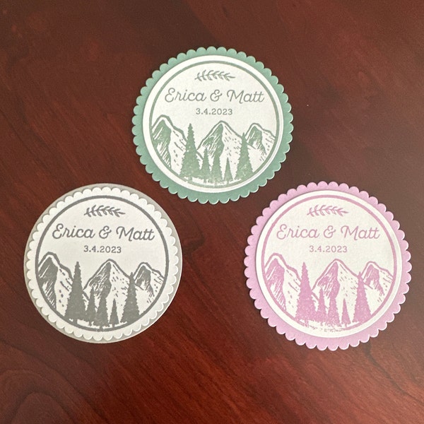 Wedding Stamp - Wedding Logo Stamp - Monogram Wreath Wedding Stamp ...