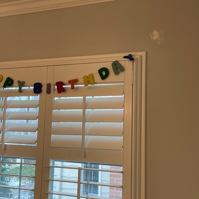 Felt Congratulations Banner Handmade Graduation Garland Blue and Yellow ...