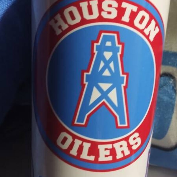 Houston Oilers Throwback Oil Derrick 16oz Mixing Glass, Pint Glass ...