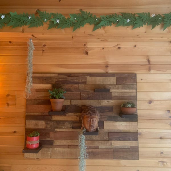 Fern Ivy Leaves Felt Garland, Liana, Greenery, Forest, Custom Fireplace ...