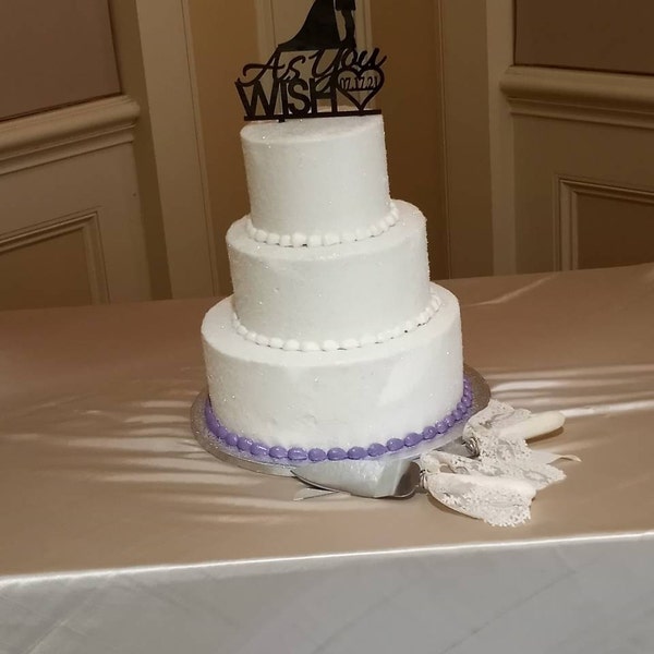 As You Wish With Date Heart Princess Bride Wedding Cake Topper - Etsy
