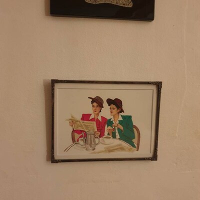 Stratton Clam-shell Convertible Compact in Blue Enamel With - Etsy