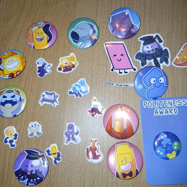 TFMI Character Pin Buttons - Object Show - Etsy