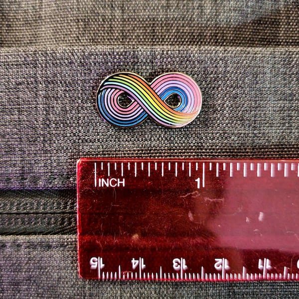 Infinitely Bisexual Pin — Subtle Bi Pride Accessory LGBT Gay Infinity ...