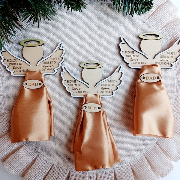 Memorial Angel Ornament SVG Laser File: Remembrance Gift (digital File ...
