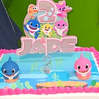 Baby Shark Cake Topper, Baby Shark Birthday, Cupcake Topper, Ping Fong ...