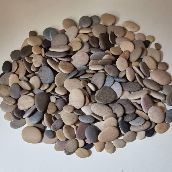 Bulk of 200/300 Tiny Pebbles, Flat & Colorful Genuine Beach Stones ...