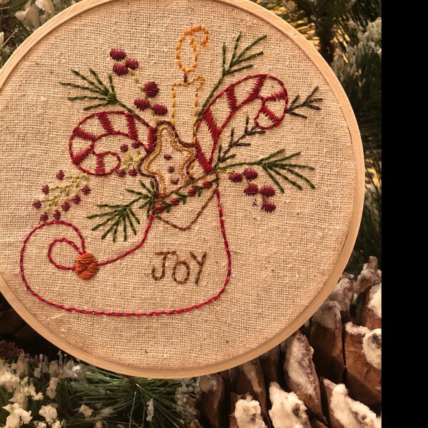 Primitive Machine Embroidery Design-star Snowman--version 1--5X7 ...