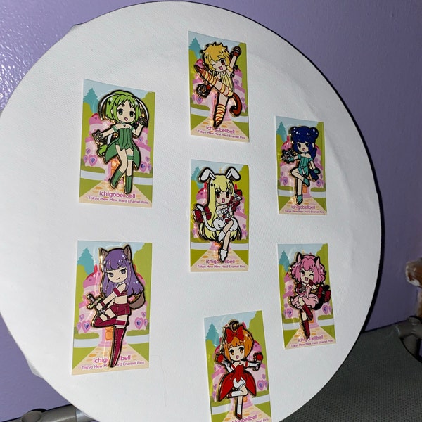 Tokyo Mew Mew Hard Enamel Pin - Ichigo Minto Retasu Purin Zakuro Ringo ...