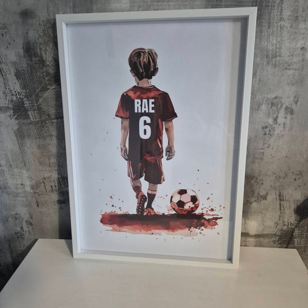 Personalised Set of 3 Soccer Wall Art Prints,boys & Girls Room Decor ...